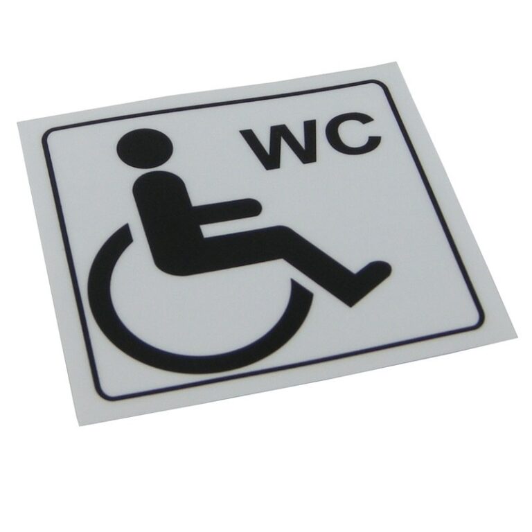 Zeta DPTA-S Disabled Toilet Sticker | Medical Equipment Suppliers in Dubai