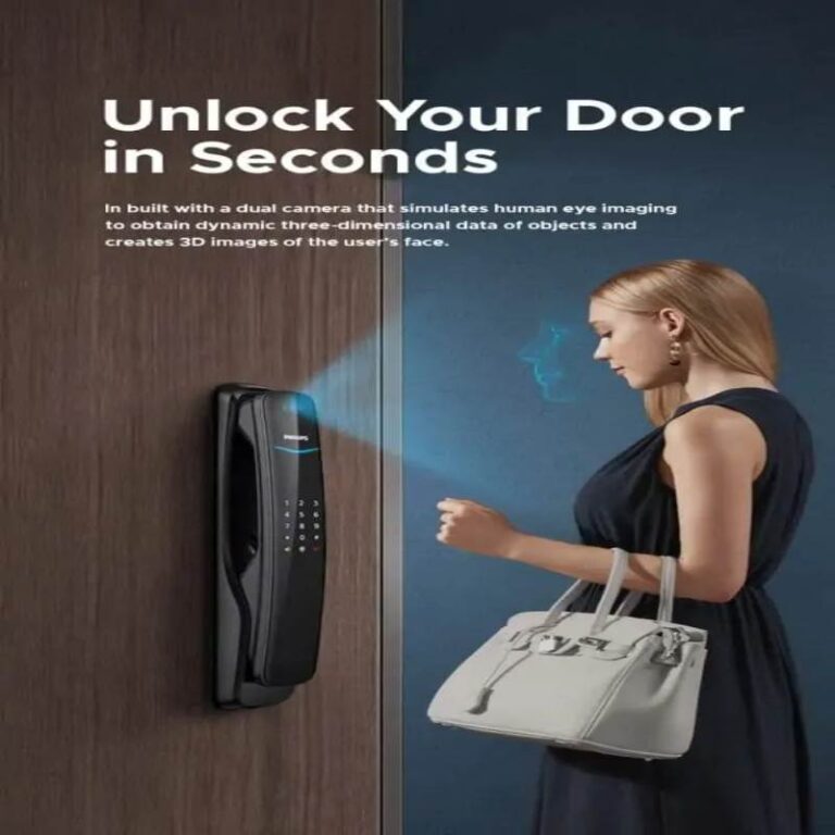 Philips Easykey DDL702-8HWS Facial Recognition Smart lock - Black | Smart Home Automation in Dubai